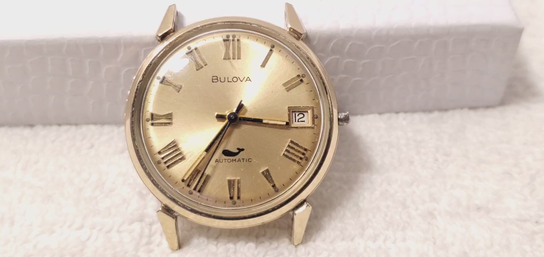 Vintage Bulova Swiss Automatic Men's Date Watch Seventeen Jewels 10K G ...